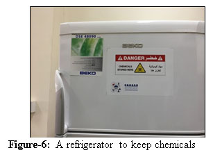 Figure 6: A refrigerator to keep chemicals